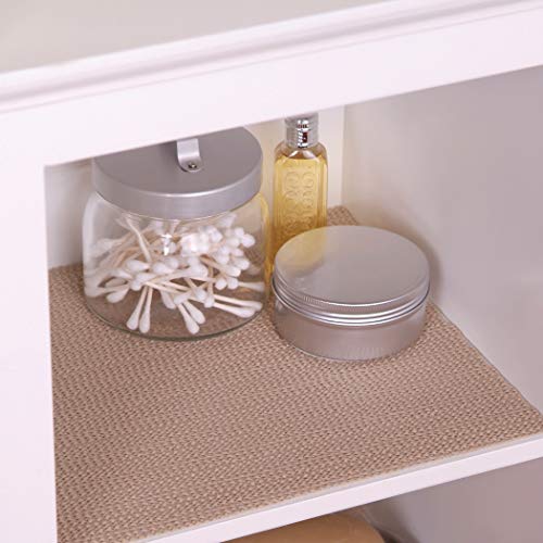 Con-Tact Brand Grip Classic Non-Adhesive Shelf, Cabinet and Drawer Liner, 12" x 20', Taupe