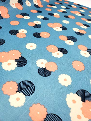 Ari Surplus 18Inches X 10FT Kitchen Liner for Cabinets, for Shelves, for Drawers Refrigerator, Non-Adhesive, Easy to wash, Waterproof and Oilproof (Blue, Flower)