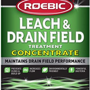 Roebic K-570-Q Biodegradable Leach and Drain Field Treatment Concentrate Environmentally Friendly Bacteria Enzymes Treat Septic Clogs & Buildup, 32 Ounces