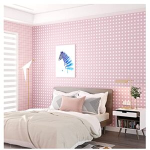 Self Adhesive Vinyl Pink Polka Dots Shelf and Drawer Liner Contact Paper for Cabinets Dresser Drawer Walls Furniture Table Decal Removable 24X117 Inches