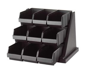 cambro 9rs9110 organizer versa pack 9 bin black case of 1