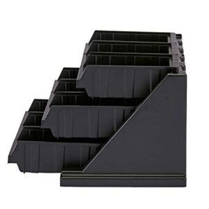 Cambro 9RS9110 Organizer Versa Pack 9 Bin Black Case of 1