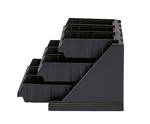 Cambro 9RS9110 Organizer Versa Pack 9 Bin Black Case of 1