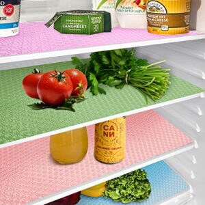 tionture 4 pcs refrigerator liners refrigerator mats eva fridge liner for glass shelves washable refrigerat mat fridge mats for refrigerators cabinets wardrobes drawers