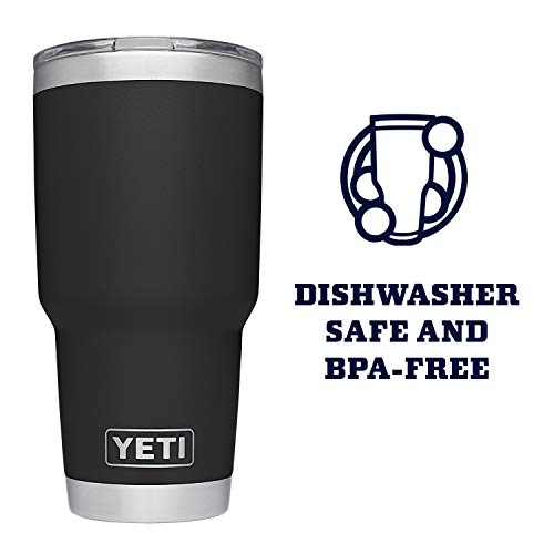 YETI Rambler 30 oz Stainless Steel Vacuum Insulated Tumbler w/MagSlider Lid, Black