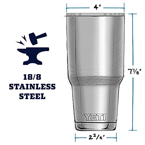 YETI Rambler 30 oz Stainless Steel Vacuum Insulated Tumbler w/MagSlider Lid, Black