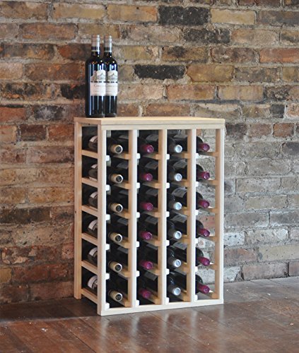 Creekside 24 Bottle Table Wine Rack (Pine) by Creekside - Exclusive 12 inch deep design conceals entire wine bottles. Hand-sanded to perfection!, Pine