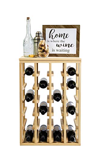 Creekside 24 Bottle Table Wine Rack (Pine) by Creekside - Exclusive 12 inch deep design conceals entire wine bottles. Hand-sanded to perfection!, Pine