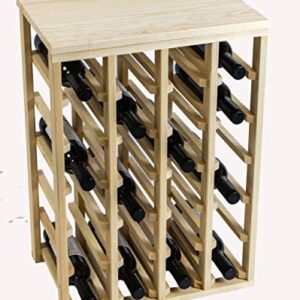 Creekside 24 Bottle Table Wine Rack (Pine) by Creekside - Exclusive 12 inch deep design conceals entire wine bottles. Hand-sanded to perfection!, Pine