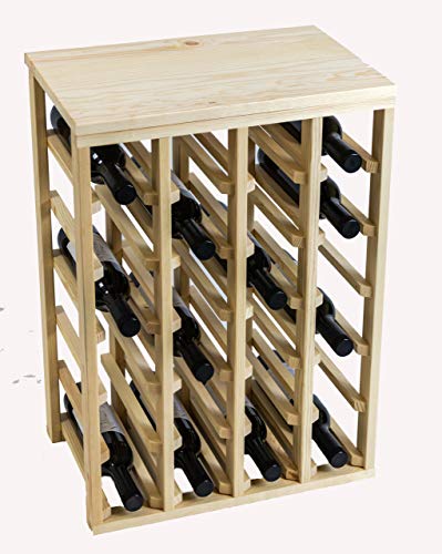 Creekside 24 Bottle Table Wine Rack (Pine) by Creekside - Exclusive 12 inch deep design conceals entire wine bottles. Hand-sanded to perfection!, Pine