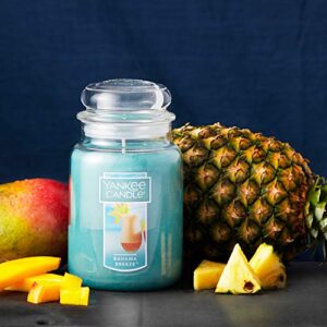 Yankee Candle Bahama Breeze Scented, Classic 22oz Large Jar Single Wick Candle, Over 110 Hours of Burn Time