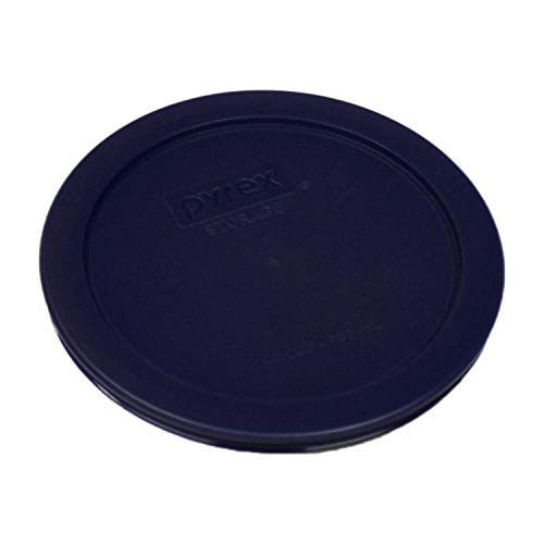 Pyrex 7201-PC 4-Cup Dark Blue Round Replacement Lids - 3 pack