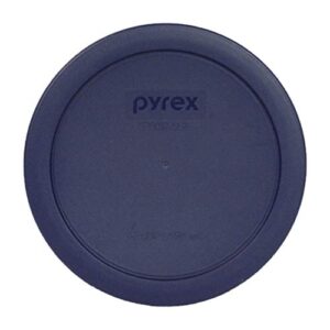 Pyrex 7201-PC 4-Cup Dark Blue Round Replacement Lids - 3 pack