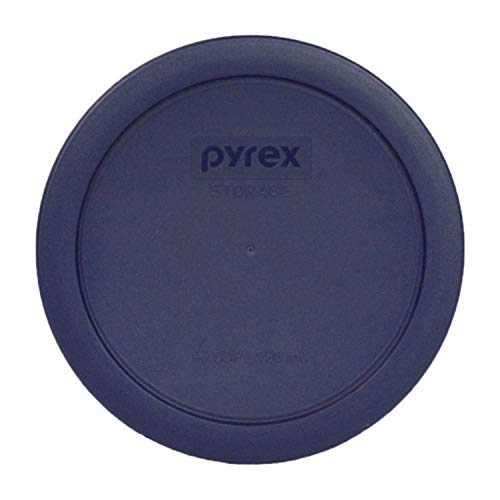 Pyrex 7201-PC 4-Cup Dark Blue Round Replacement Lids - 3 pack