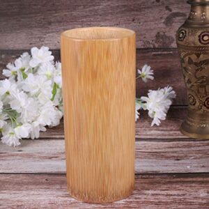 TOPBATHY KItchen Utensil Holder Caddy Bamboo Kitchen Tool Holder Chopsticks Storage Barrel Spoon Fork Holder Cutlery Storage Container Organizer 20cm