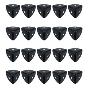 bitray metal box corner protector three sided corner hardware black antique wood box corner protector guard -20pcs