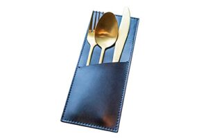 custom personalized leather cutlery organizer-utensil holder, utensil organizer, silverware holder, cutlery holder, spoon and fork holder, silverware sleeves, flatware holder, cutlery wrappers