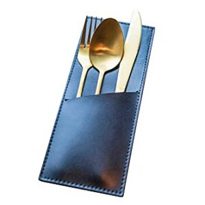 Custom Personalized Leather Cutlery Organizer-Utensil Holder, Utensil Organizer, Silverware Holder, Cutlery Holder, Spoon and Fork Holder, Silverware Sleeves, Flatware Holder, Cutlery Wrappers