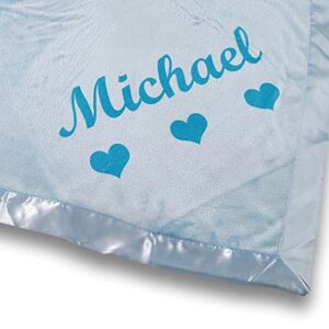 Custom Catch Personalized Baby Blanket for Boys - Blue