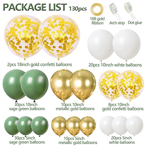 Sage Green Balloon Garland Kit Arch Oh Baby Shower Olive Matte Different Sizes Decor Happy Birthday Party Decorations