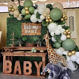 Sage Green Balloon Garland Kit Arch Oh Baby Shower Olive Matte Different Sizes Decor Happy Birthday Party Decorations