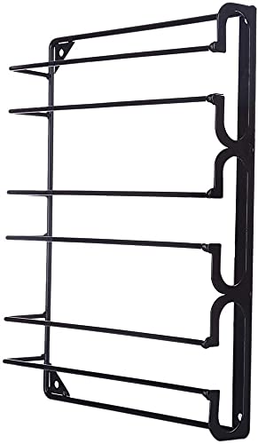 Household Wine Glass Rack, Wine Cabinet Goblet Rack, Wine Glass Rack, Wine Rack Hanging Rack (Color : Black, Size : 3 Rows)