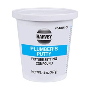 wm harvey 043010 stainless plumbers putty, 14 oz