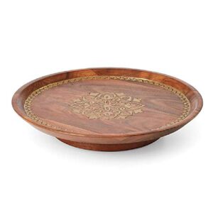 lenox global tapestry lazy susan, 6.40 lb, brown