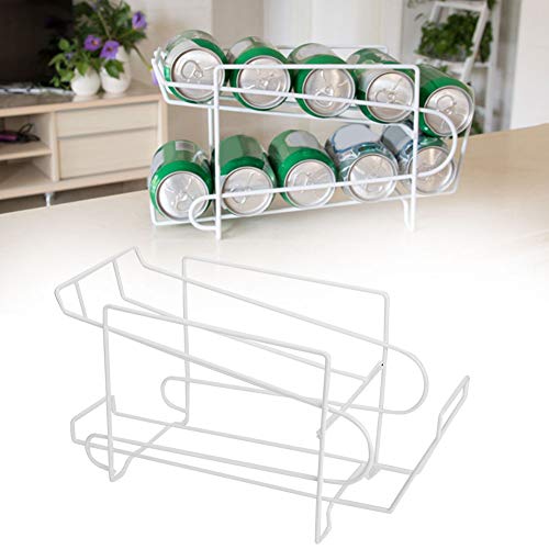 Refrigerator Can Storage Rack DoubleLayer Soda Can Beverage Dispenser Rack Kitchen Desktop Shelf for Cans Cola Beer