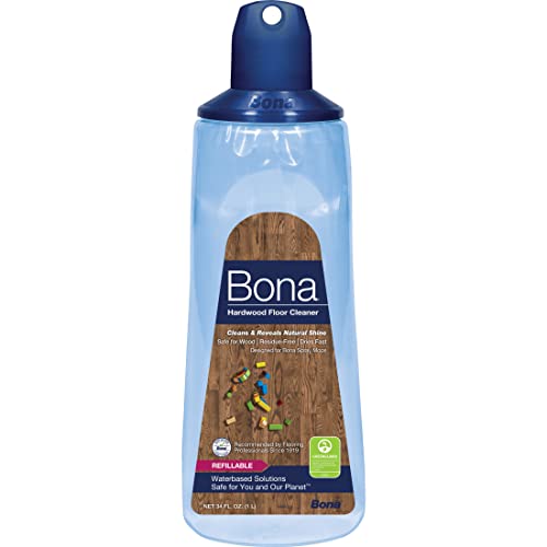 Bona Hardwood Floor Cleaner Refillable Spray Mop Cartridge, 34 Fl Oz