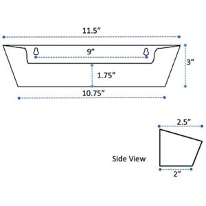 Sink Front Tip-Out Tray (for 12-1/2" Wide Space, 11-3/4" Tray Size, White)