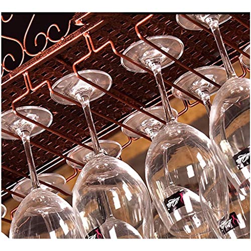 Ceiling Stylish Simplicity Cup Holder Stylish Simplicity Glass Bottle Holder Household Goblet Holder Glass Wine Cup Bracket Bracket Kitchen Bar Floating Rack (Bronze 120 * 25Cm), PIBM, White, 80*