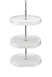 rev-a-shelf 7000 series d-shaped 3 shelf set 20″ white