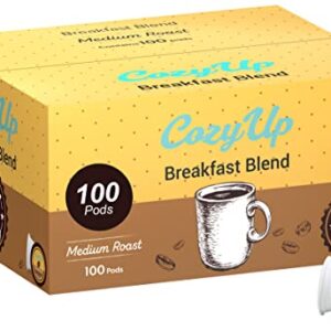 CozyUp Breakfast Blend, Single-Serve Coffee Pods for Keurig K-Cup Brewers, Medium Roast Coffee, 100 Count