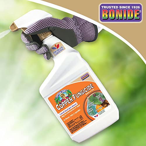 Bonide Captain Jack's Copper Fungicide, 32 oz Ready-to-Use Spray for Organic Gardening, Controls Common Diseases