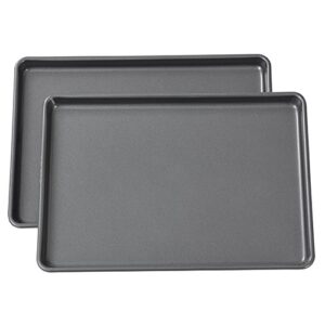 wilton easy layers sheet cake pan, 2-piece set, rectangle steel sheet pan