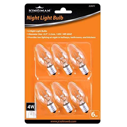 Kingman Night Light Warm White Replacement Bulbs (6 per Pack), 4W 120V