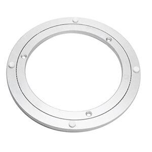 generic aluminum alloy round rotating turntable bearing table silver white, silver white, 16 inch