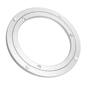 Generic Aluminum Alloy Round Rotating Turntable Bearing Table Silver White, Silver White, 16 inch