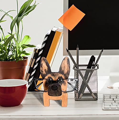 Cute Creative Animal Glasses Frame Home Office Decoration Desktop Glasses Frame Big Dish Drying Rack (E-a, One Size)