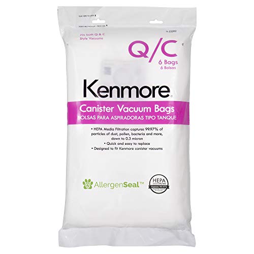 Kenmore Type Q HEPA Vacuum Bags for Canister Vacuums