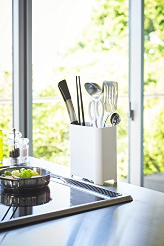 Yamazaki Home Kitchen Countertop Holder|Utensil Stand, One Size, White