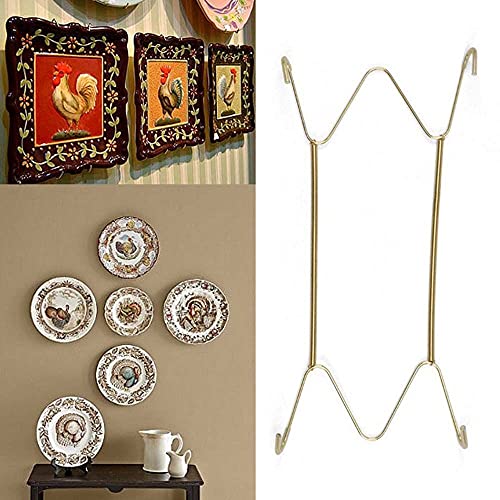 Dish Display Plate Hangers,6/7/8/10/12/14/16 Inch Invisible Wall Plate Hangers Stainless Decorative Wire Plate Hangers for Antique Plates,Art(6 inch)