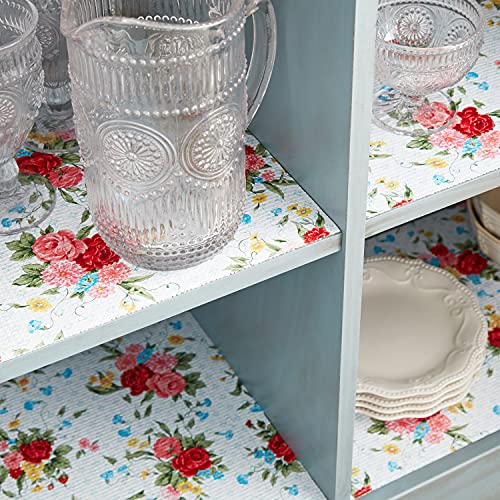 The Pioneer Woman Sweet Rose Non-Adhesive Shelf Liner, 12" x 10'