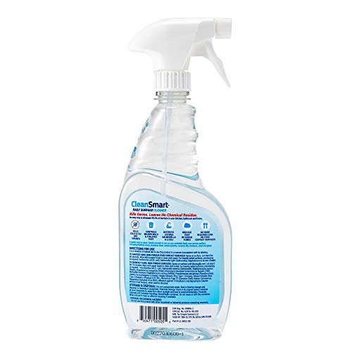 CleanSmart Daily Surface Cleaner and Pet-safe Disinfectant, Kills 99.9% of Viruses & Bacteria, 23 ounce Spray (pack of 2)