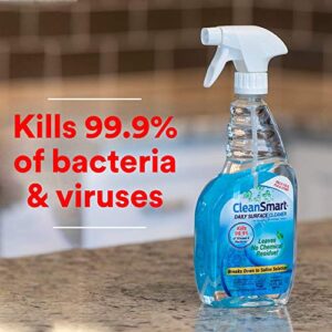 CleanSmart Daily Surface Cleaner and Pet-safe Disinfectant, Kills 99.9% of Viruses & Bacteria, 23 ounce Spray (pack of 2)