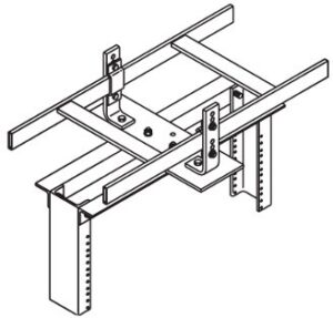 10595-712 – chatsworth rack-to-runway mounting plate black 9 to 12″