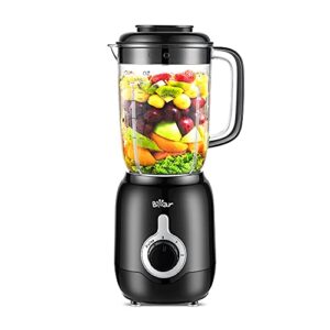 bear blender, 700w smoothie countertop blender with 40oz blender cup for shakes and smoothies, 3-speed for crushing ice, puree and frozen fruit with autonomous clean