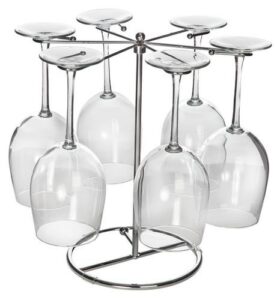 six wine glass drying rack