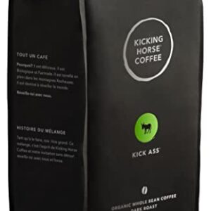 Kicking Horse Coffee, Kick Ass, Dark Roast, Whole Bean, Certified Organic, Fairtrade, Kosher Coffee, 2.2 Lb, 35.2 Ounce